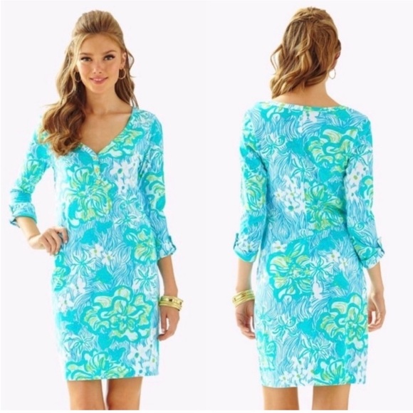 Lilly Pulitzer | Dresses | Nwt Lilly Pulitzer Palmetto Dress In Wave ...